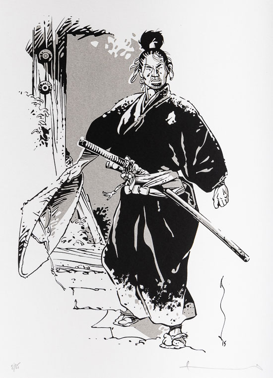 Sérigraphie signée Michetz : Kogaratsu - Les marches
